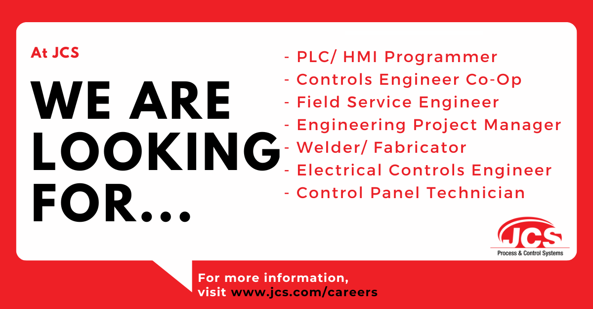 Careers page -JCS Process & Control Systems